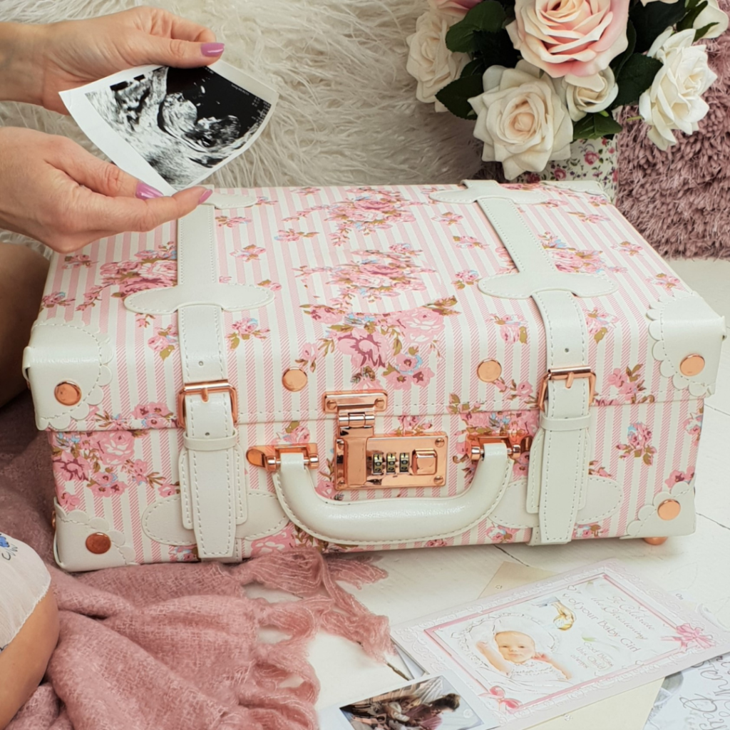 Keepsake cases - Vintage style memory suitcase - naturalbabybox.co.uk